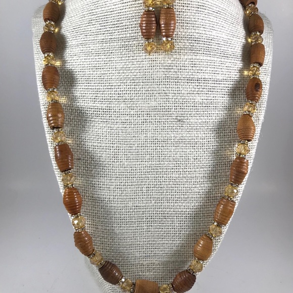 Jewelry | Handmade Brown Beaded Necklace | Poshmark